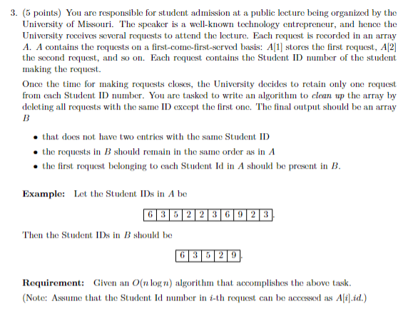 Solved . In order to receive full credit for Questions 3 and | Chegg.com