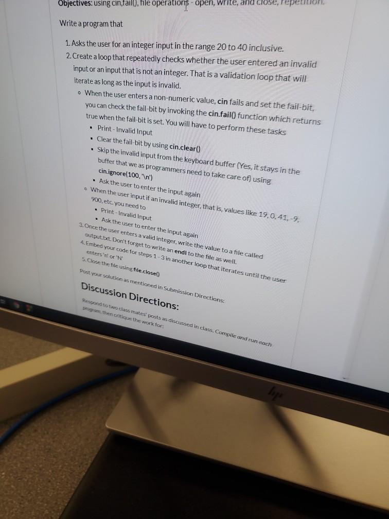 Solved Objectives: using cin,taill), hle operations-open, | Chegg.com