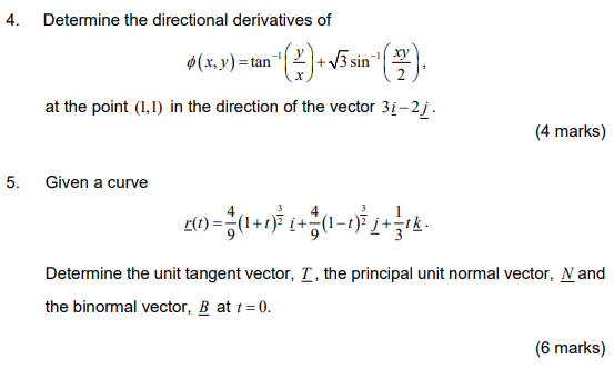 Solved 4. XV + Determine the directional derivatives of $(x, | Chegg.com