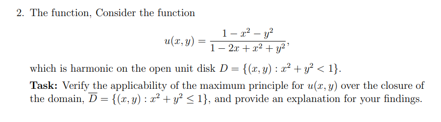 Solved 2. The function, Consider the function | Chegg.com
