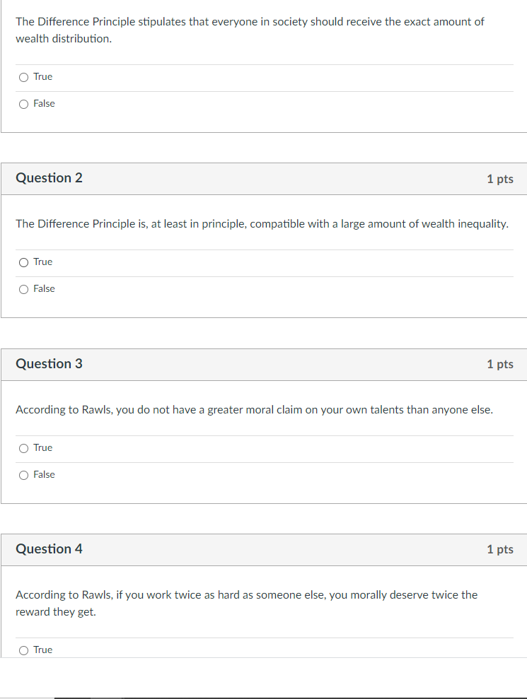 Solved The Difference Principle stipulates that everyone in | Chegg.com