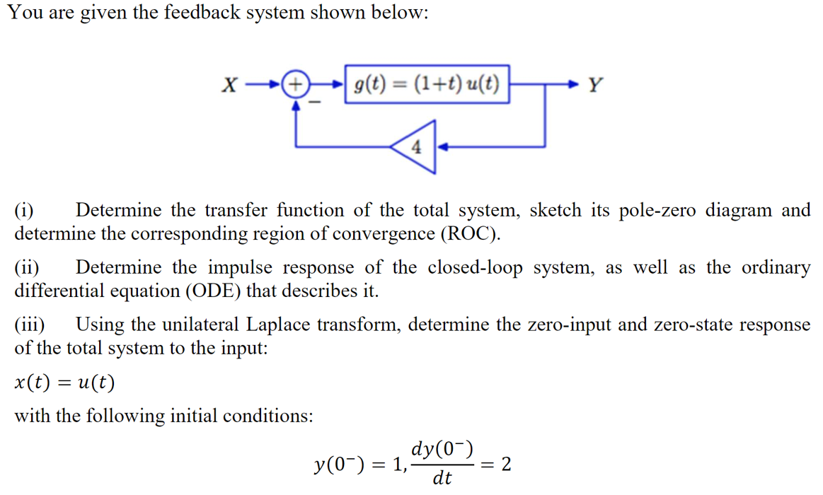 Solved You are given the feedback system shown below: X- | Chegg.com