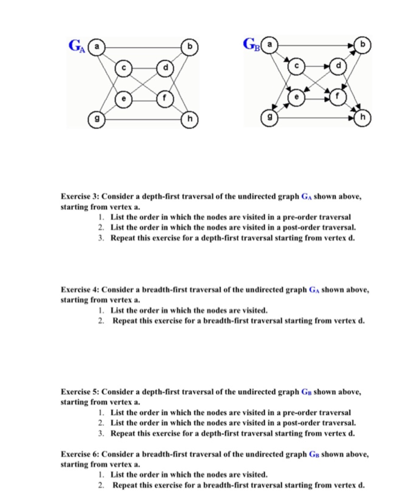 Solved GA Exercise 3: Consider a depth-first traversal of | Chegg.com