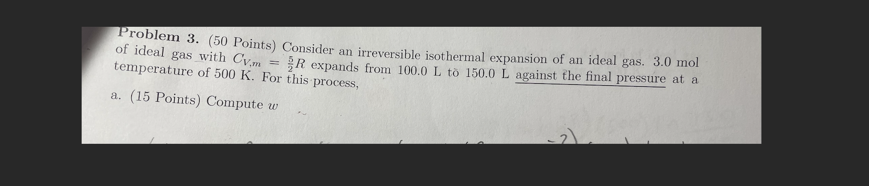 Solved Problem 3. (50 Points) Consider an irreversible | Chegg.com Solved Problem 3. (50 Points) Consider an irreversible | Chegg.com