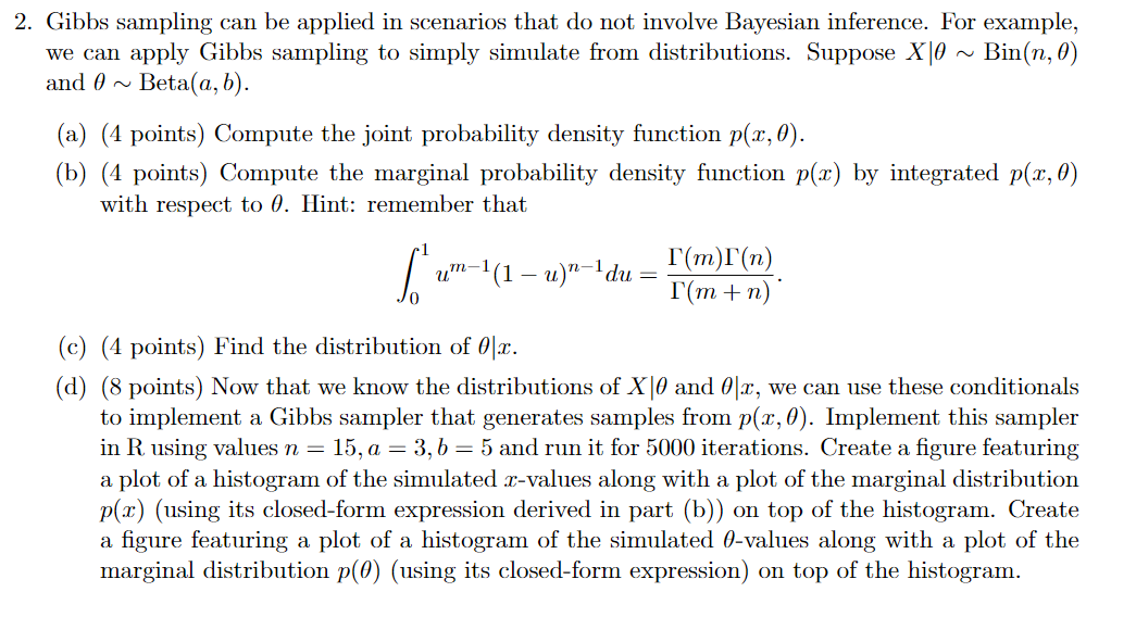 Gibbs Sampling Can Be Applied In Scenarios That Do 