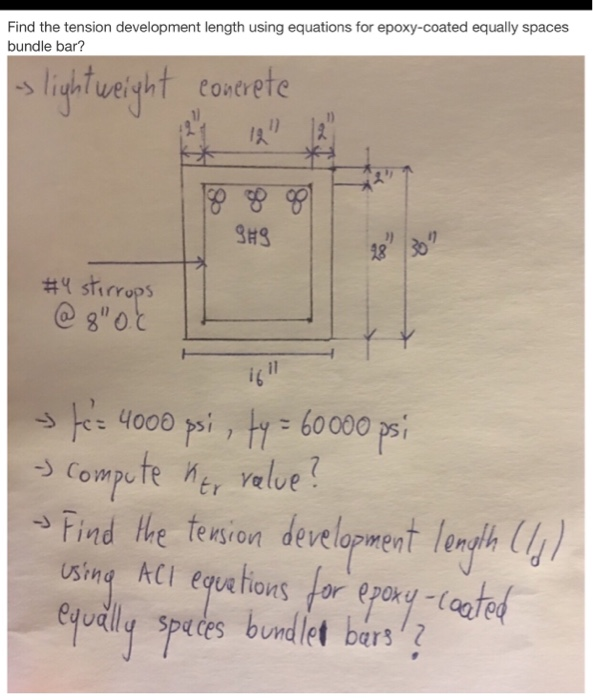 Solved Find the tension development length using equations | Chegg.com