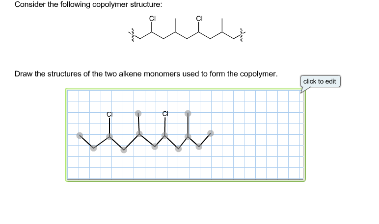 Solved Consider the following copolymer structure CI Cl | Chegg.com
