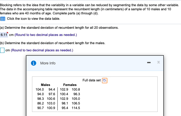 Solved Blocking refers to the idea that the variability in a | Chegg.com