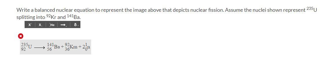 Solved Write a balanced nuclear equation to represent the | Chegg.com