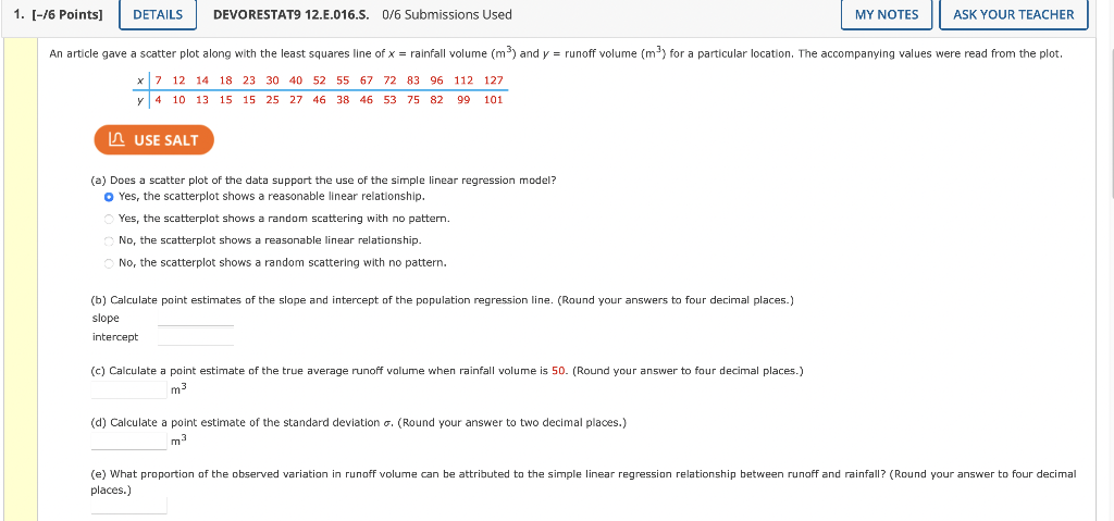 Solved 1 [ 6 Points] Details Devorestat9 12 E 016 S 0 6