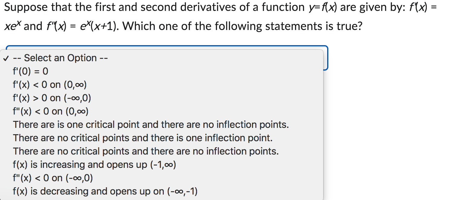 Solved Suppose that the first and second derivatives of a | Chegg.com