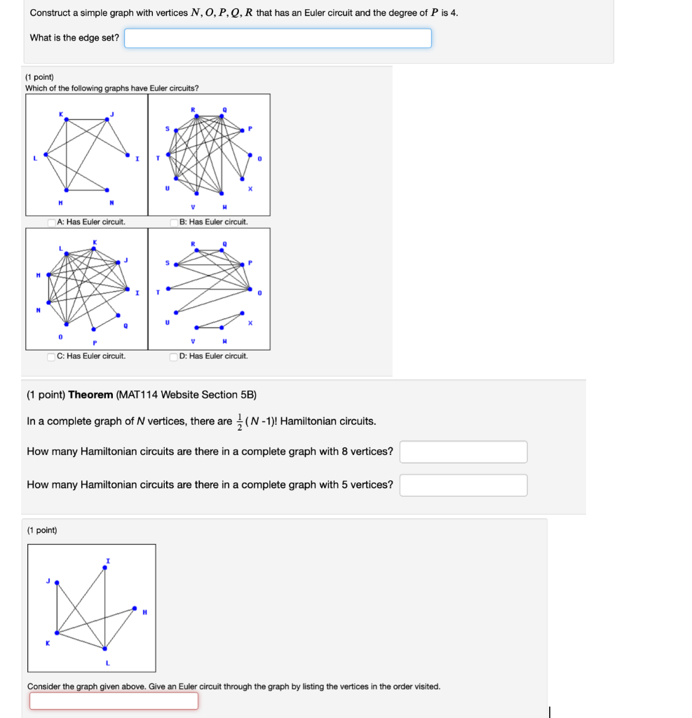 Solved Construct A Simple Graph With Vertices N O P Q R