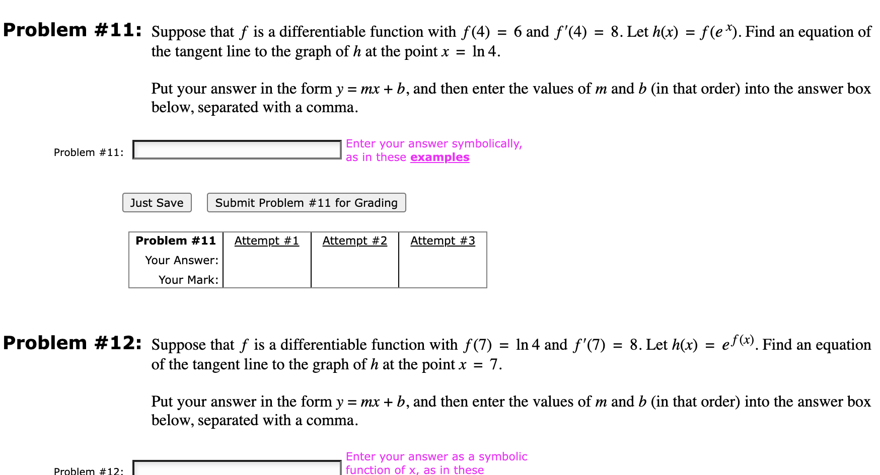 Solved Problem # 11: Suppose that f ﻿is a differentiable | Chegg.com