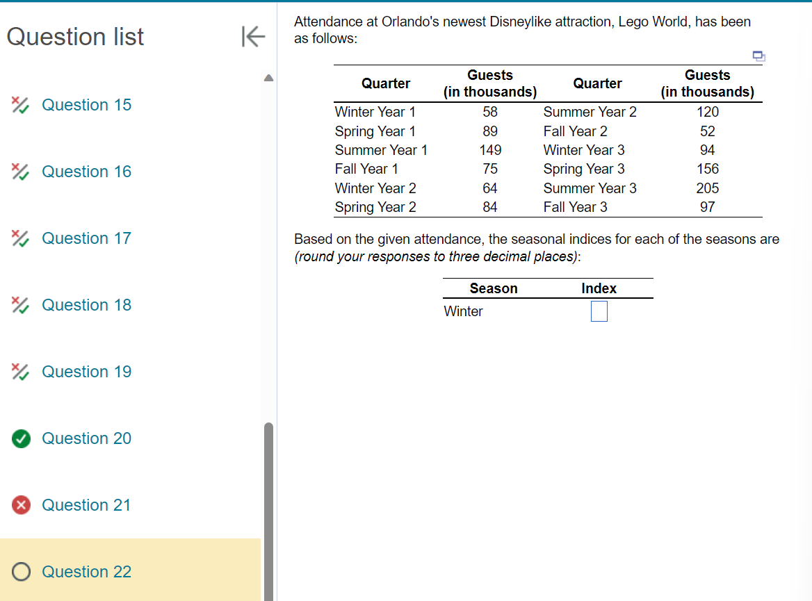 Solved Question list Question 15 Question 16 Question 17 | Chegg.com Solved Question list Question 15 Question 16 Question 17 | Chegg.com