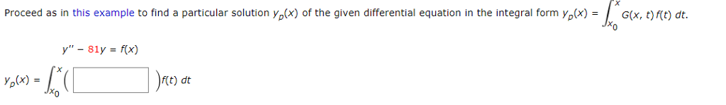 Solved Proceed as in this example to find a particular | Chegg.com