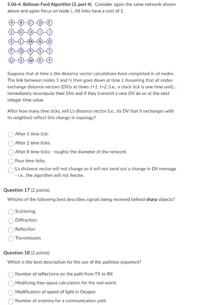 5.06-4. Bellman Ford Algorithm (3, part 4). Consider | Chegg.com