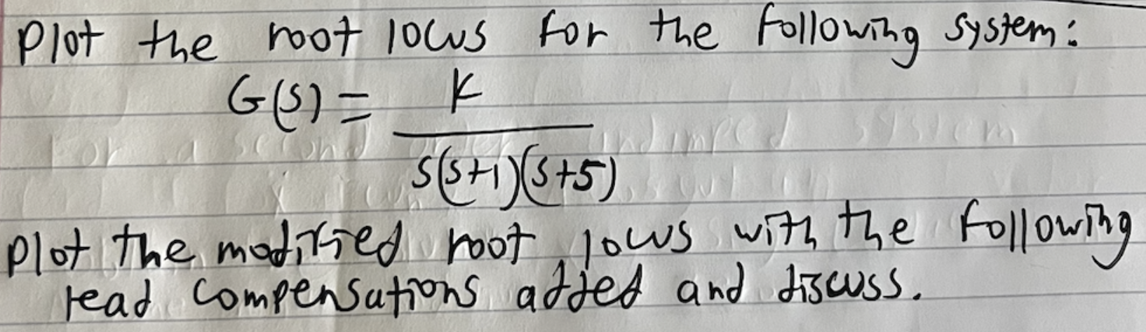 Solved Plot the root locus for the following system: | Chegg.com