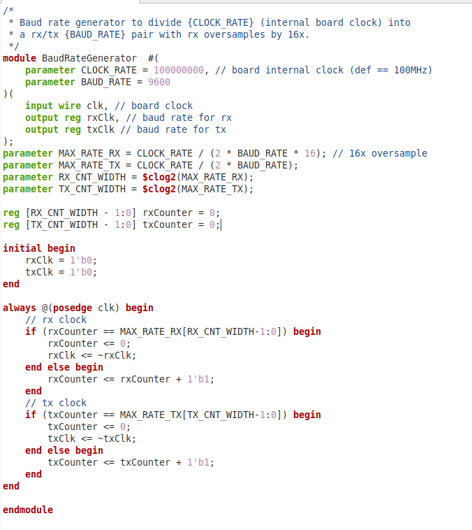 Solved please fix the UART_OP property within the Uart8 | Chegg.com