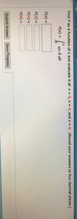 Solved Find Fas a function of x and evaluate it at x- 3, | Chegg.com