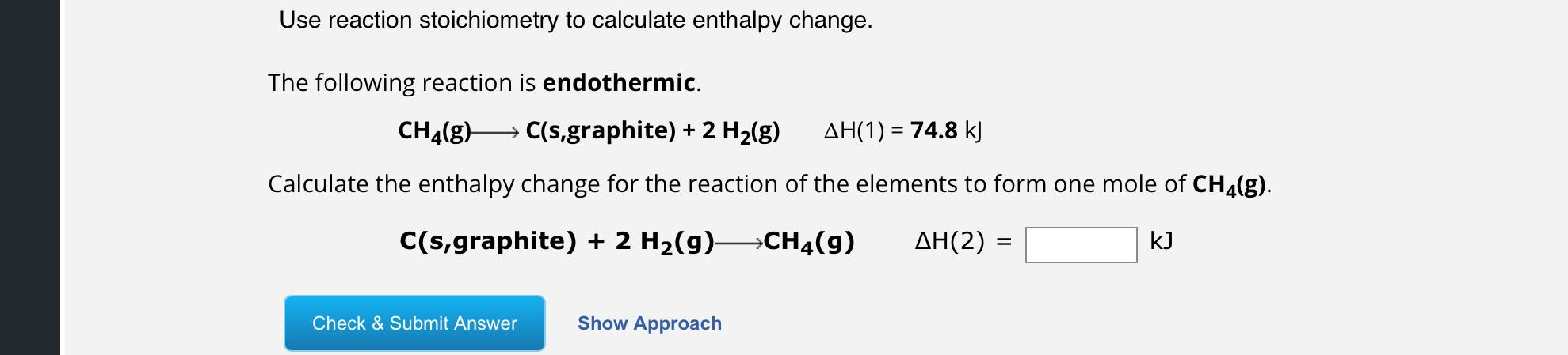 Solved Use reaction stoichiometry to calculate enthalpy | Chegg.com