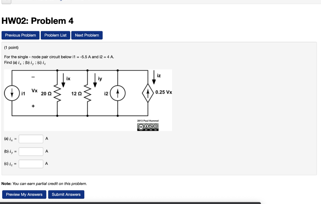 Solved HW02: Problem 4 Previous Problem Problem List Next | Chegg.com