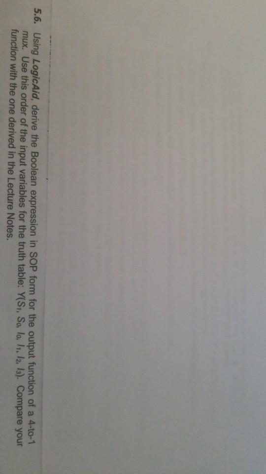 Solved Using LogicAid, derive the Boolean expression in SOP | Chegg.com