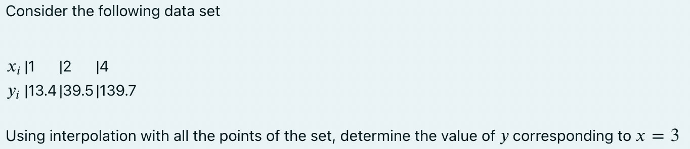 Solved Consider the following data set X; 11 12 14 Yi | Chegg.com