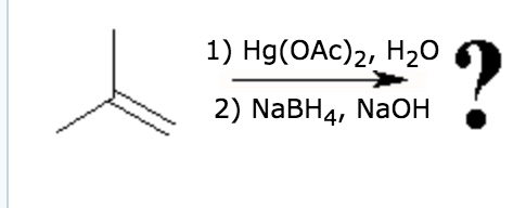 Solved HBr -= - ? H20 1) Hg(OAC)2, H20 2) NaBH4, NaOH | Chegg.com