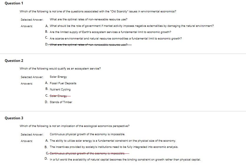 Solved Which of the following is not one of the questions | Chegg.com