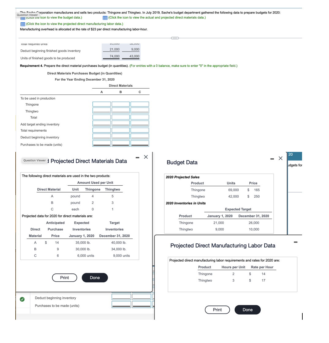 Solved 田 (Wiin ure icon to view the budget data.) (Click the | Chegg.com