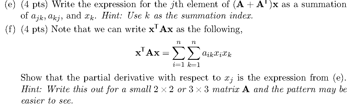 Solved 8. Define the matrix and vector, aln a12 a22 a21 RX E | Chegg.com