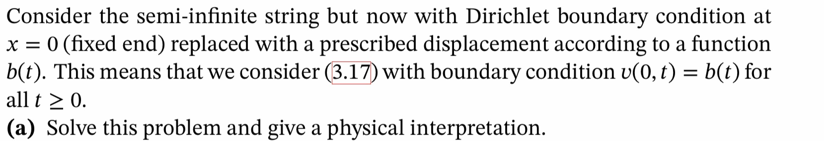 Solved Consider the semi-infinite string but now with | Chegg.com