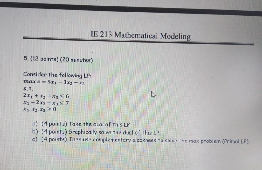 Solved Consider the following | Chegg.com