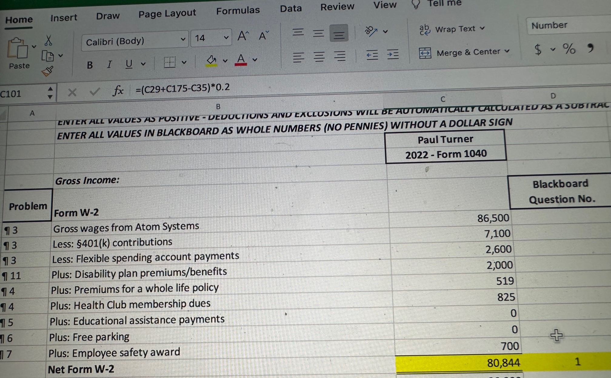 Solved What is the net Form W-2 wages? 3. Paul earned salary | Chegg.com