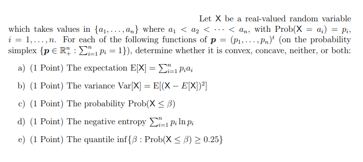 Let X be a real-valued random variable which takes | Chegg.com