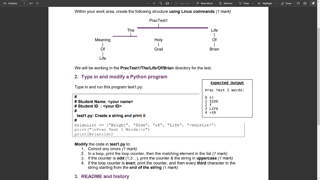 Solved E Contents 1 of1Q + 0 0 D Page viм A Read aloud Aldex | Chegg.com