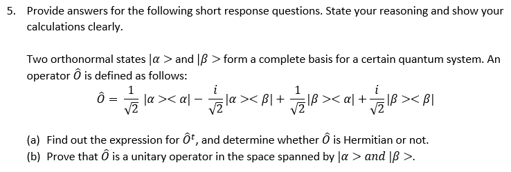 Solved 5. Provide answers for the following short response | Chegg.com
