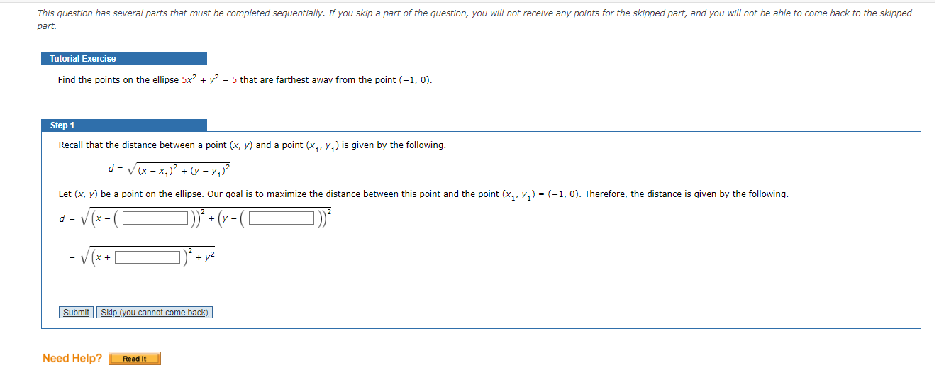 Solved This question has several parts that must be | Chegg.com
