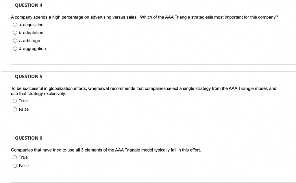 Solved QUESTION 4 A company spends a high percentage on | Chegg.com