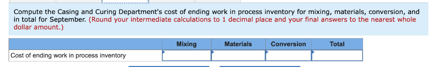 Solved Compute the Casing and Curing Department's | Chegg.com