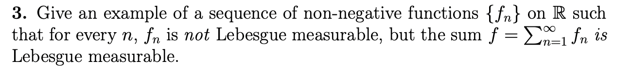 Solved 3. Give an example of a sequence of non-negative | Chegg.com