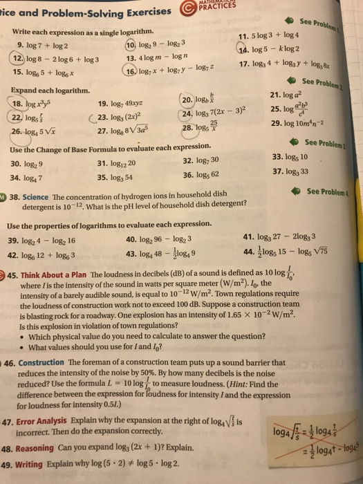 Solved ice and Problem-Solving Exercises PRACTicES See Pro | Chegg.com