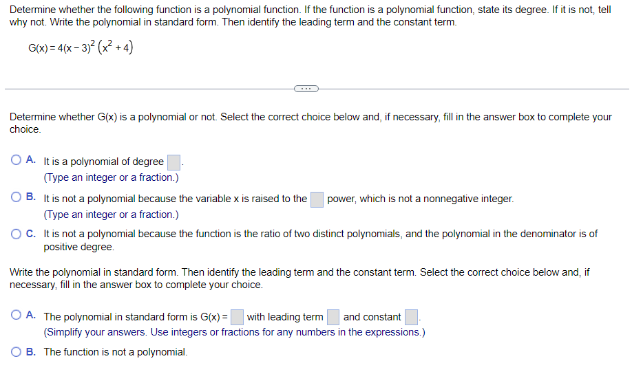 Solved Determine whether the following function is a | Chegg.com