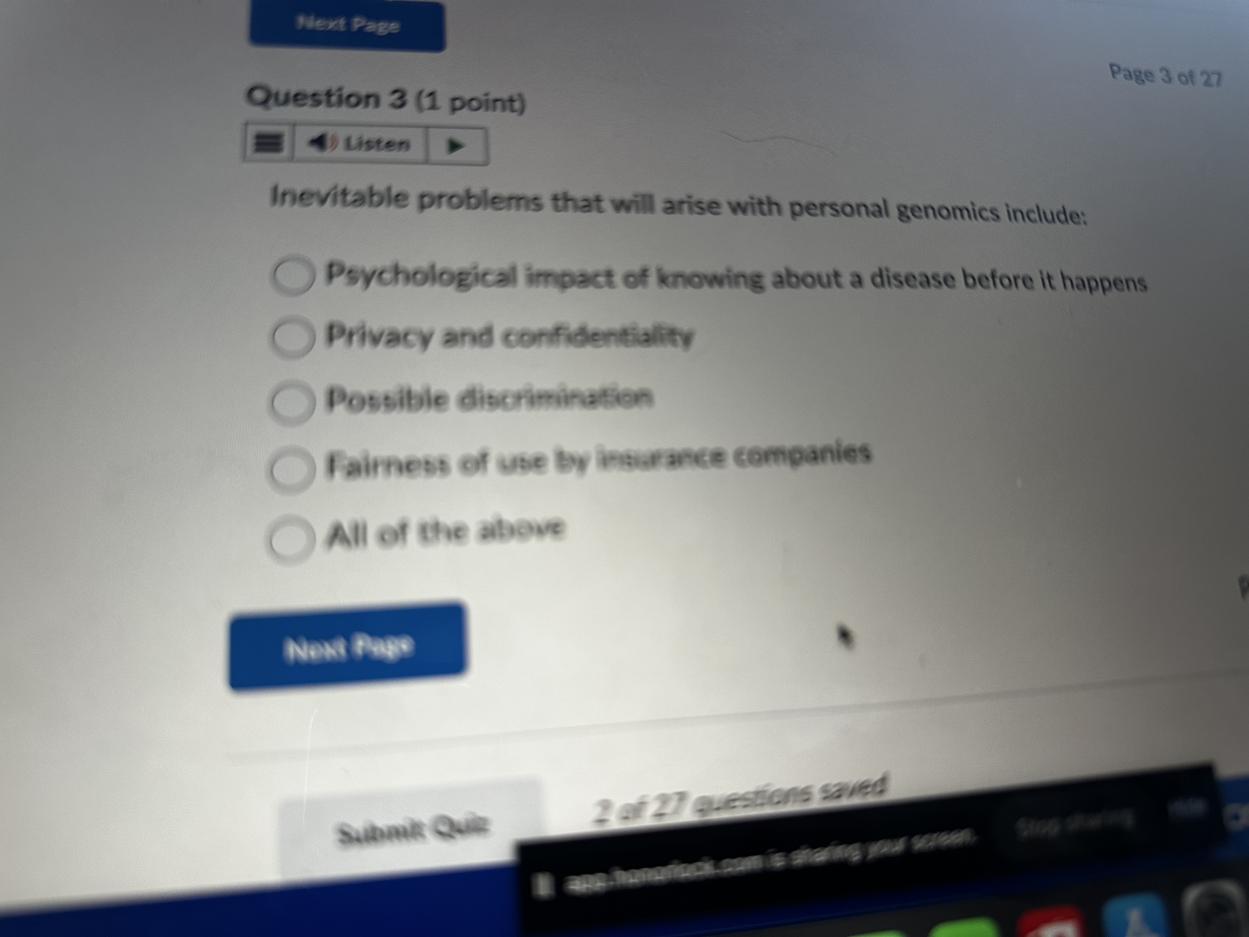 Solved Question 3 (1 ﻿point)Inevitable problems that will | Chegg.com