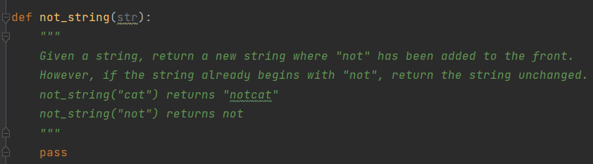 Solved Edef not_string(str): II II II Given a string, return | Chegg.com
