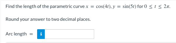 Solved Find the length of the parametric curve | Chegg.com