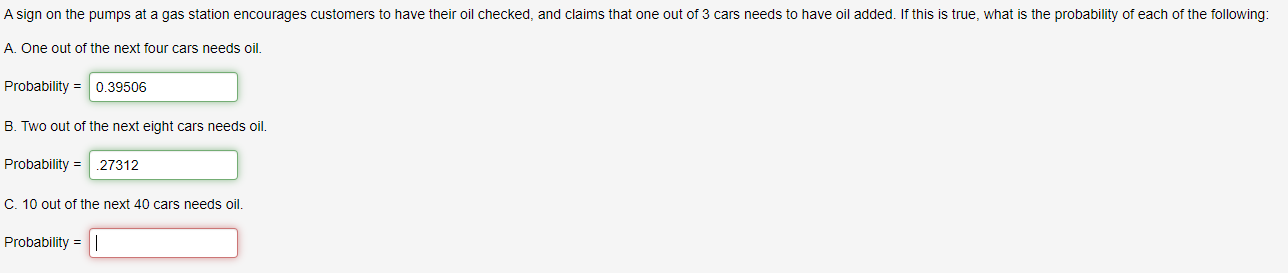 Solved A sign on the pumps at a gas station encourages | Chegg.com