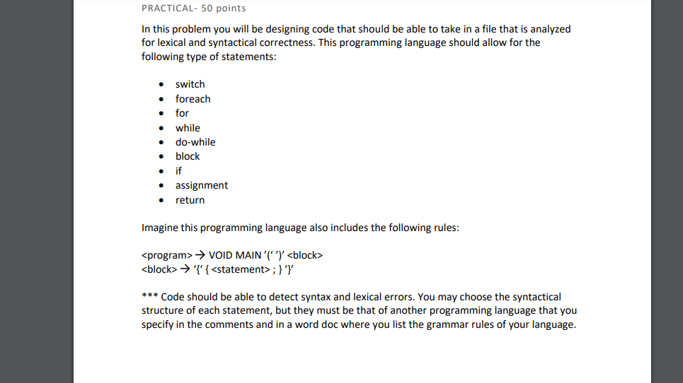 Solved PRACTICAL- 50 points In this problem you will be | Chegg.com