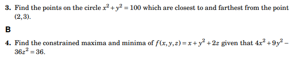Solved 3. Find the points on the circle x2+y2=100 which are | Chegg.com