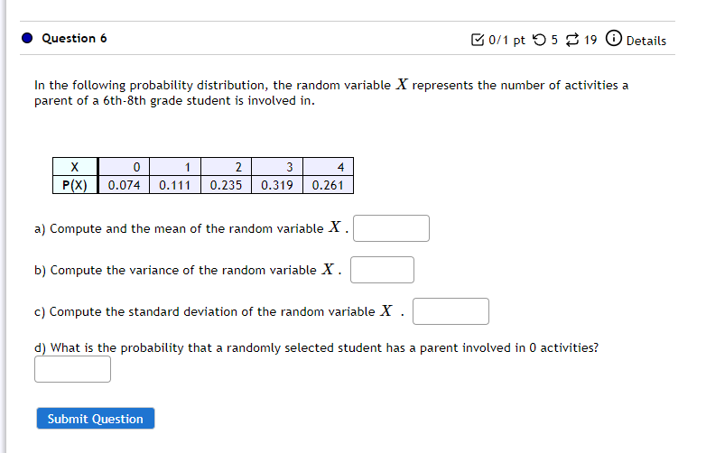 Solved X is a discrete random variable with probability mass | Chegg.com
